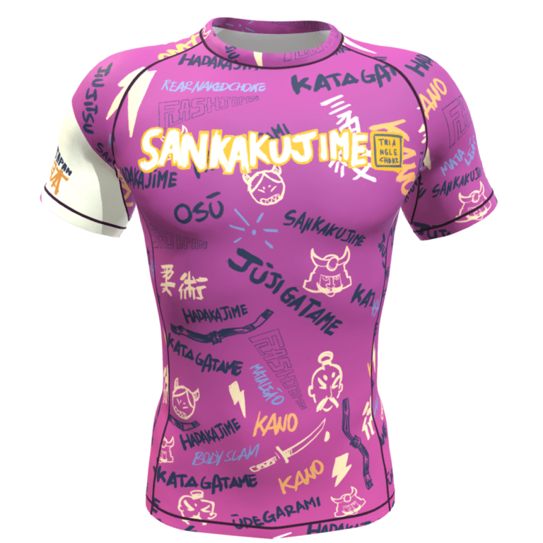 BJJ RASHGUARD SANKAKU JIME SHORT SLEEVES – Brazilian Jiu Jitsu ...